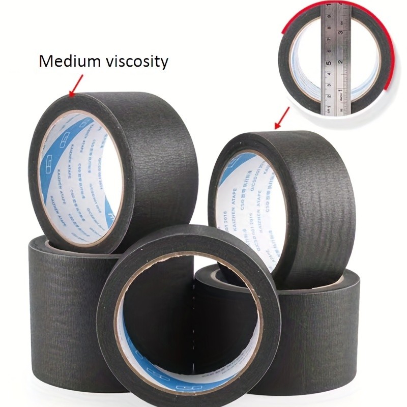 20meters/roll Black Paper Tape Spray Paint Tape Decorative Color ...