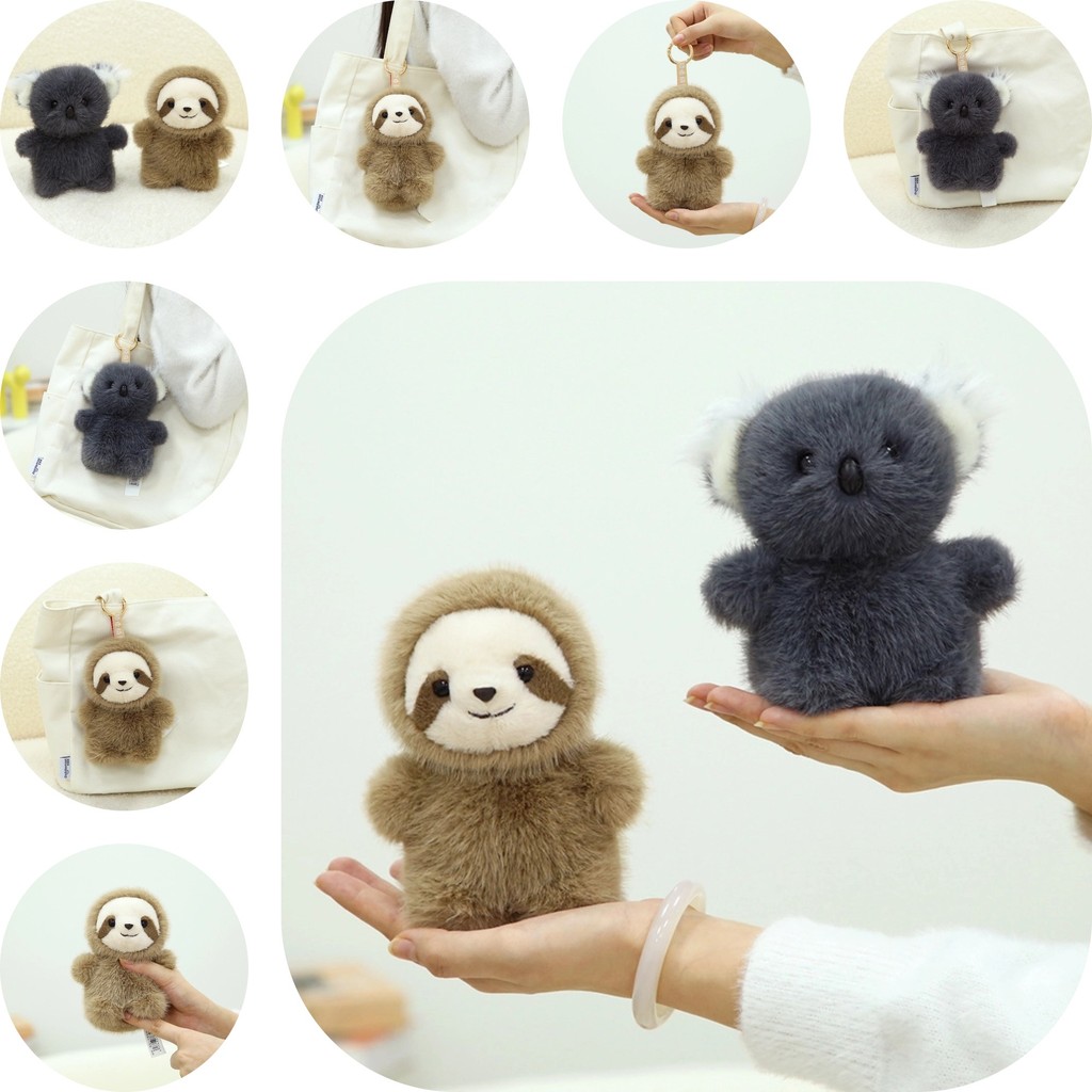 Plush Koala Cute And Sloth Keychain Adorable Backpack Pendant Soft Toy ...
