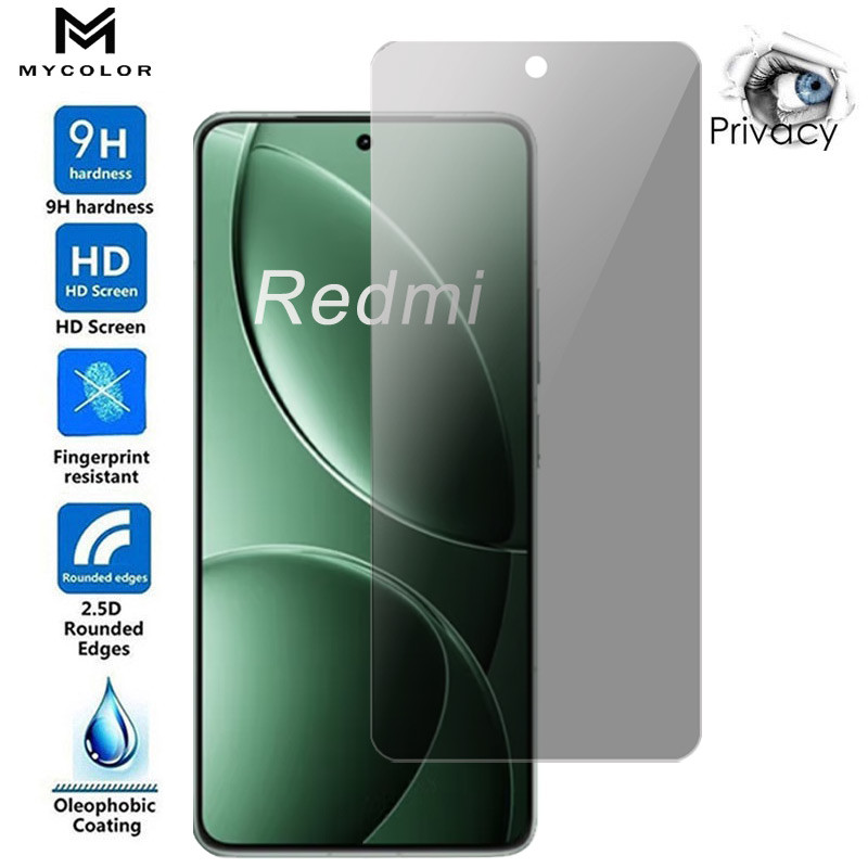 Anti-Spy Privacy Tempered Glass For Redmi K90 Pro Max K80 K70 K70E K60 ...