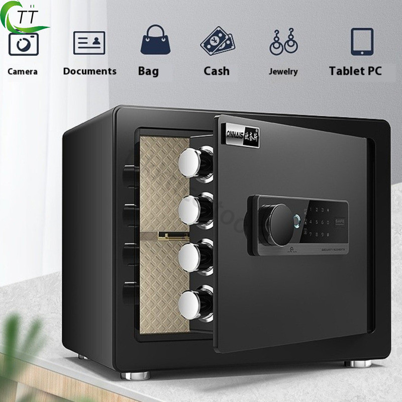 TT Safe Box Home Small WIFI Password Office Safe Deposit Box Anti-theft ...