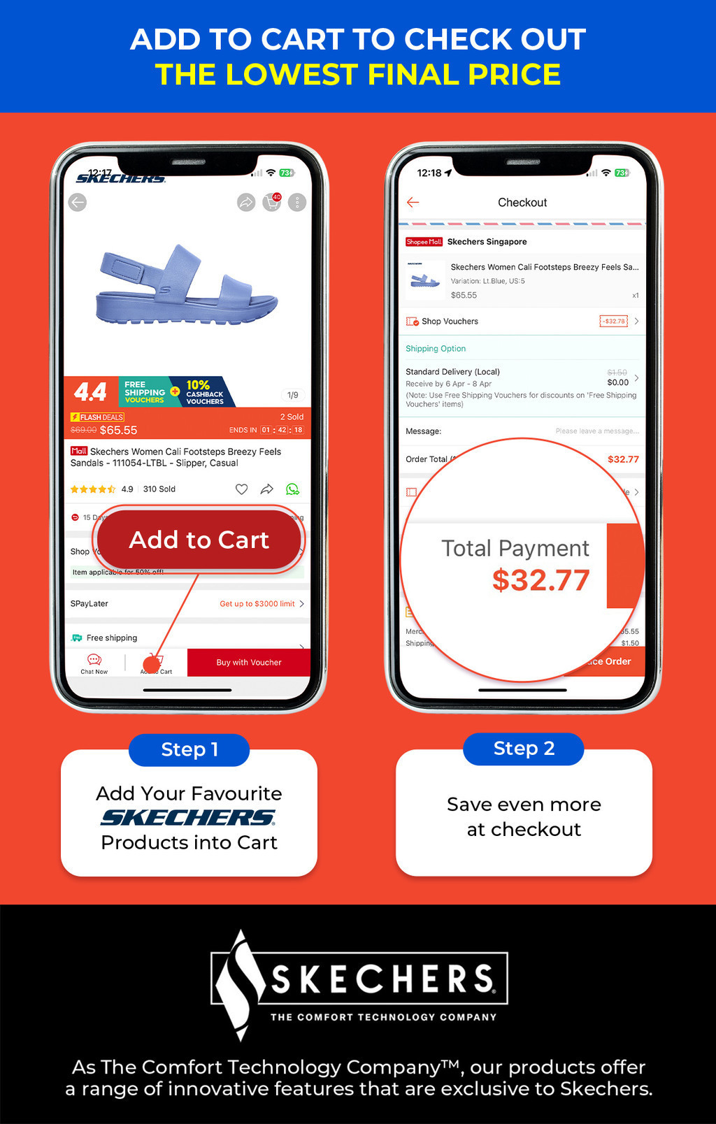 Skechers Men Slip-Ins On-The-Go Go Walk 7 Sandal Ken Sandals - 229297 ...