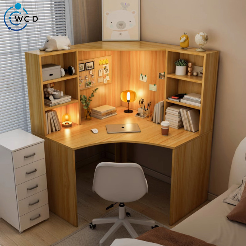 【Free installation】Corner Student Writing Simple Desk Shees Modern ...