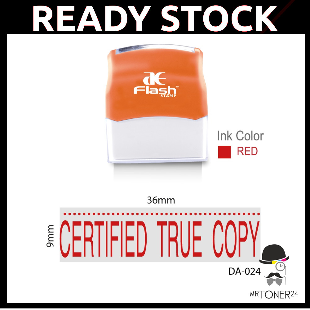 (CERTIFIED TRUE COPY) AE Made Stamp / Made Chop / Stamp DA-024 DA024 ...
