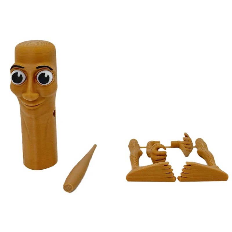 Tung Tung Sahur Articulated 3D-Printed Figure - Poseable Desktop ...