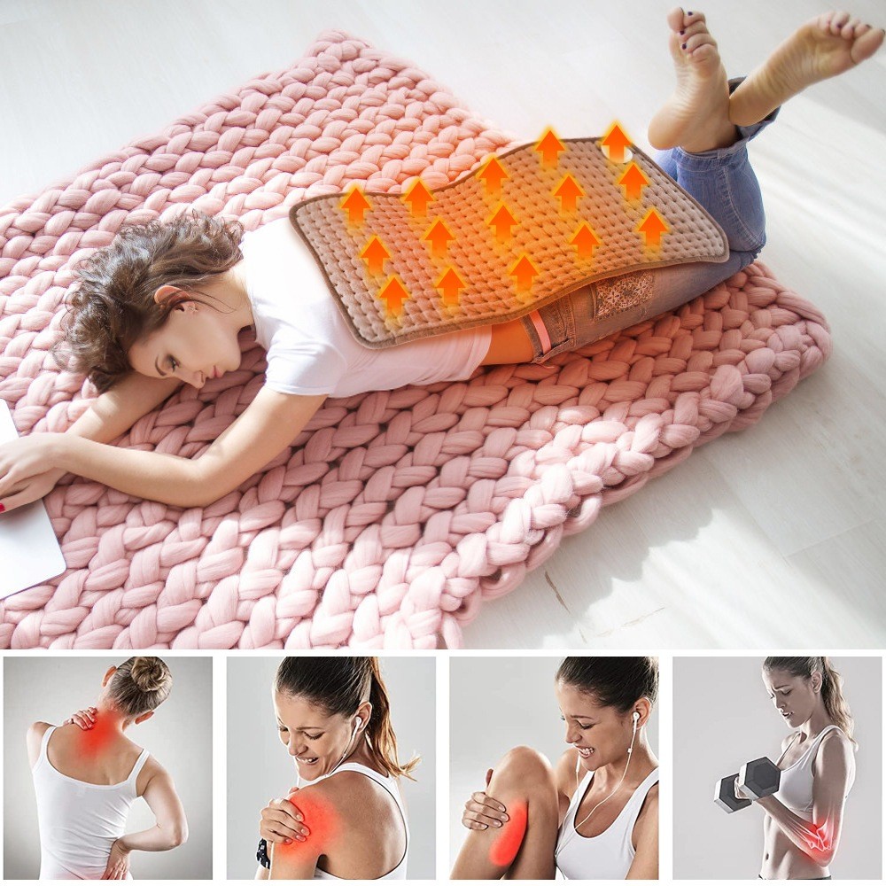 30X60CM Electric Heating Pad Washable Electric Thermotherapy Heating ...