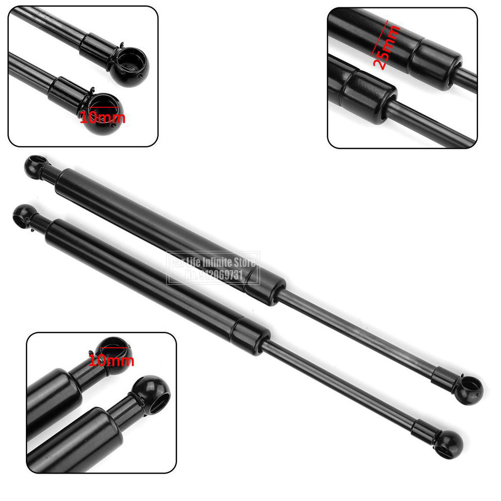 2pcs 1100N 300/350/400/450/500/600mm Gas Strut Bars Gas Spring Support ...
