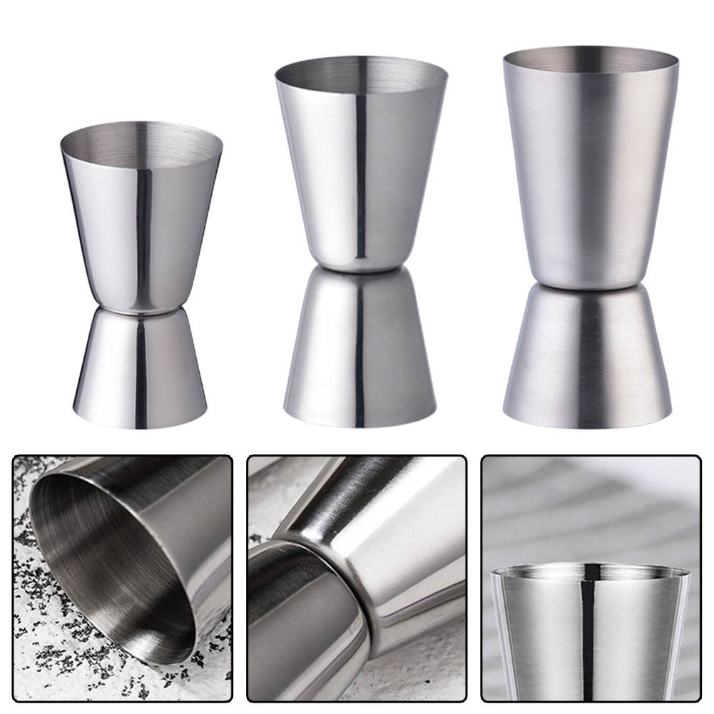 FSFO_15&30ML 20&40ML 25&50ML Stainless Steel Jigger Measure Cup ...
