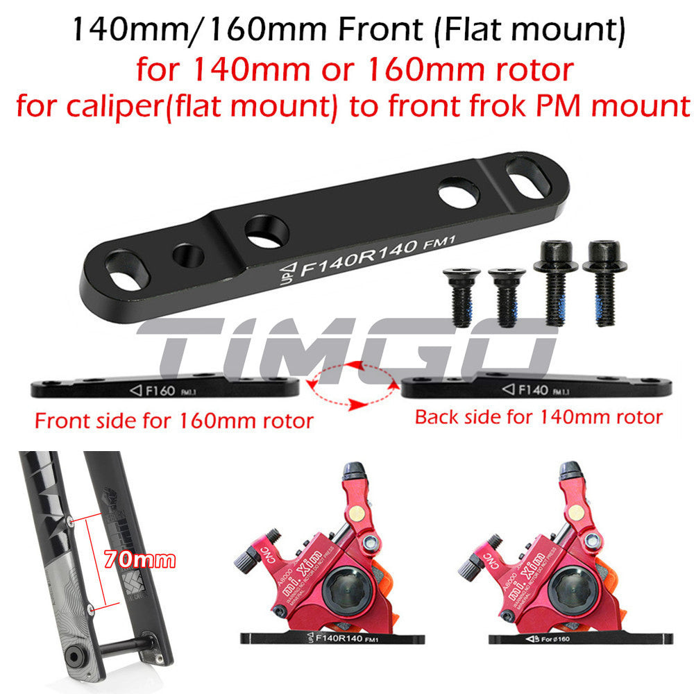 Road Bike Adaptor 140/160mm Hydraulic Mechanical Disc Rotor Adapter ...