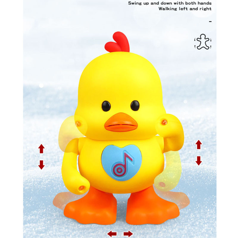 Electric Dancing Duck Toy Light and with Music baby Walking Toy ...
