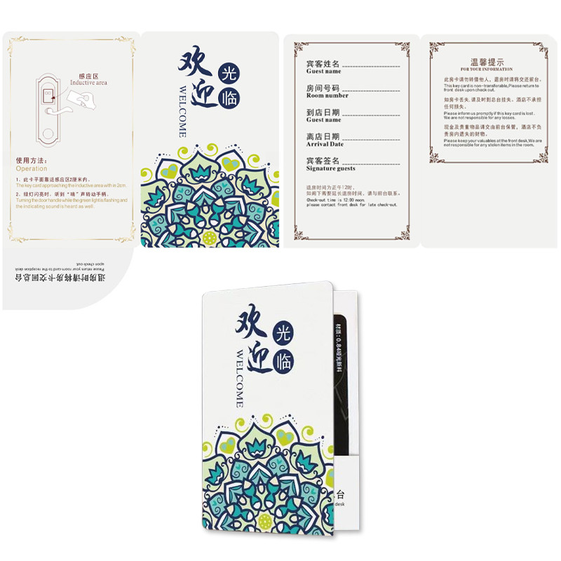 Hotel Key Card Envelope Thick Paper Card Holder To Fit for Standard ...