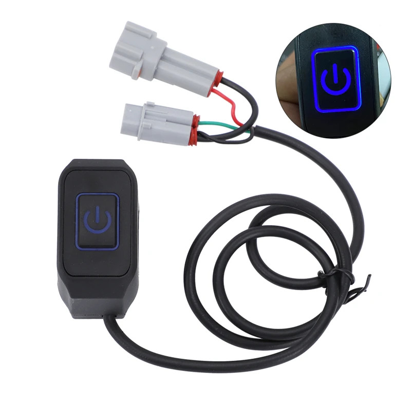 Plug and Play Blue Lighting Headlight Switch Light with Plug for Sur ...