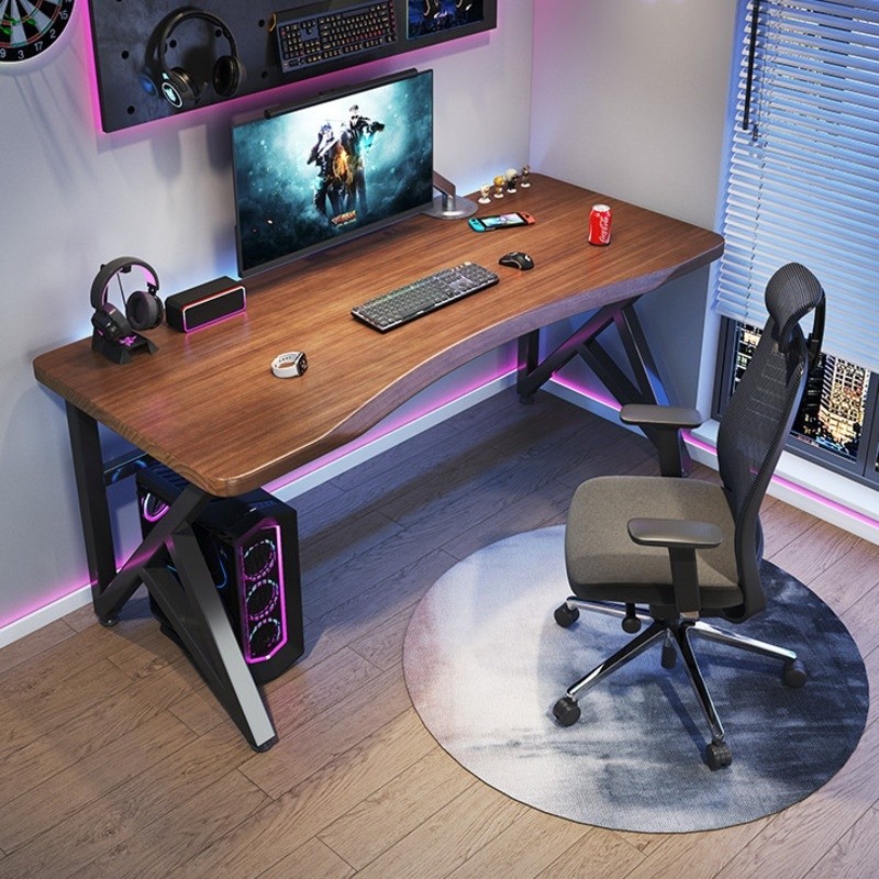 Office Table Wood Computer Solid Desk Desktop Home Gaming Desk ...