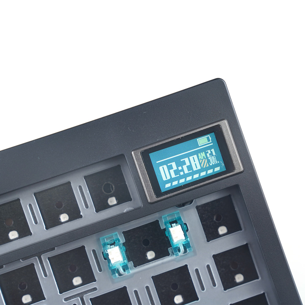 ZUOYA GMK81 RGB Mechanical Keyboard Kit 75% 3mode Wireless VIA Support ...