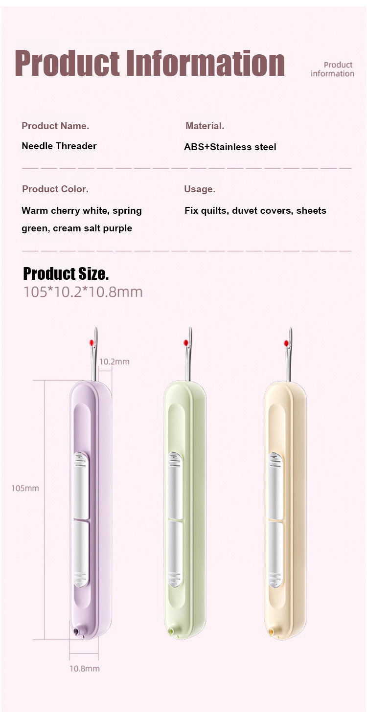 【Multifunctional and Handy】New Dual-Purpose Needle Threader and Seam ...