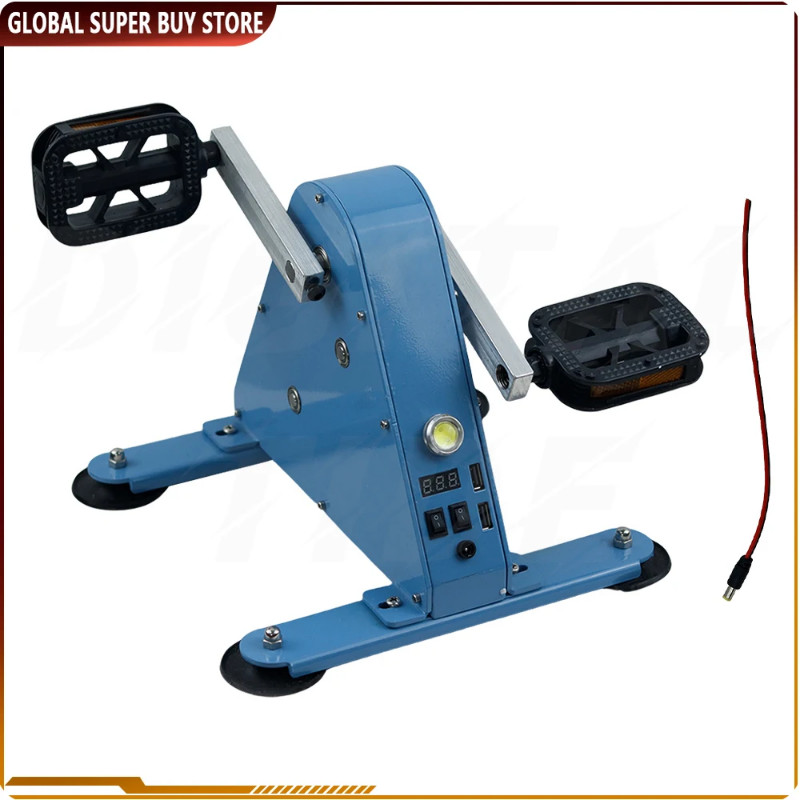 Pedal Generator 100W DC Output 12V 24V USB Output Hand Crank Foot ...