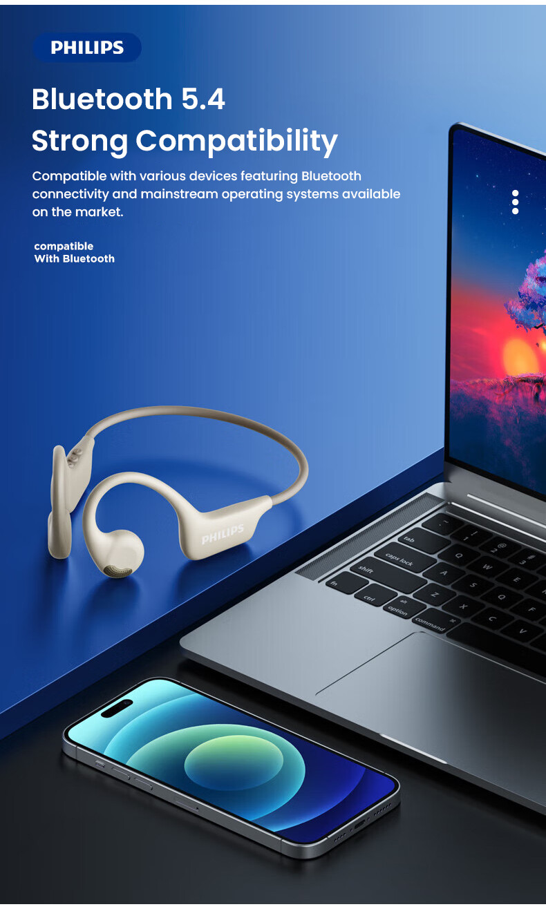 Philips Open-Ear Bone Conduction Sports Headphones TAA1708 | Shopee ...