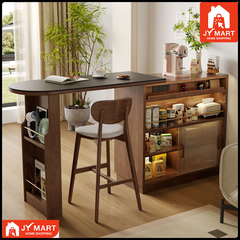 Zxg Bar Counter Retractable Island Table Dining Side Entrance Cabinet ...
