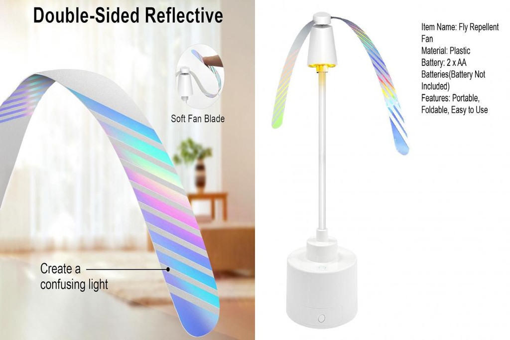 [JU] Mosquito Repellent Fan Foldable Gooseneck Mosquito Fan 360-degree ...