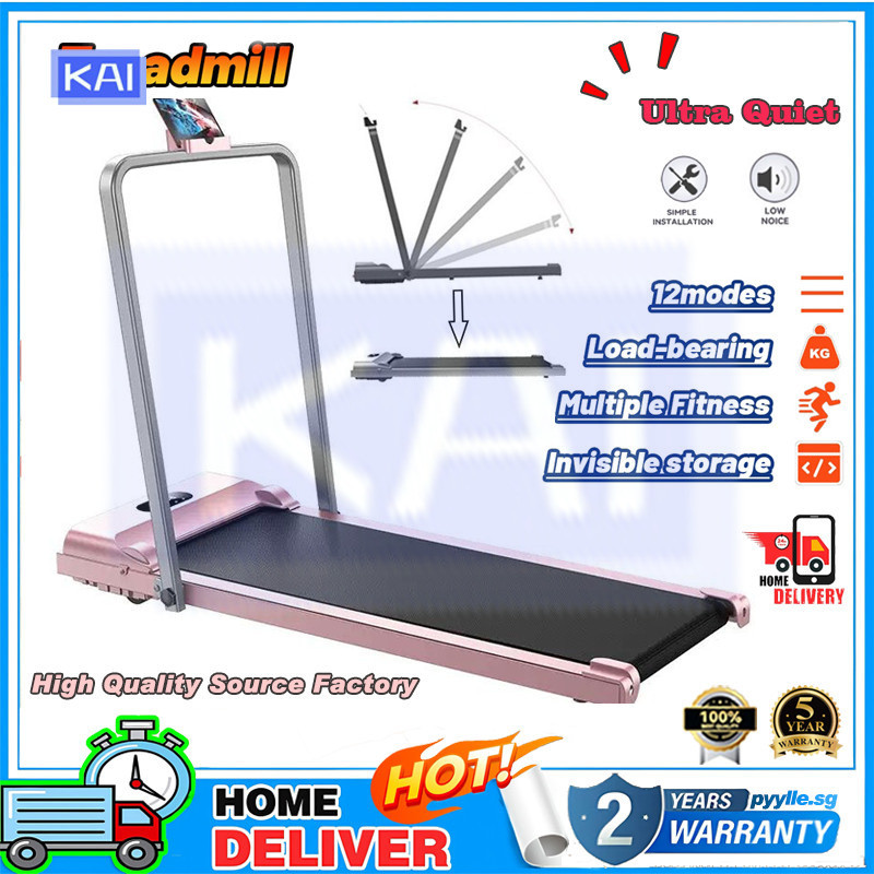 Foldable Treadmill Mini Running Walking Pad Home Gym Ultra-Quiet ...