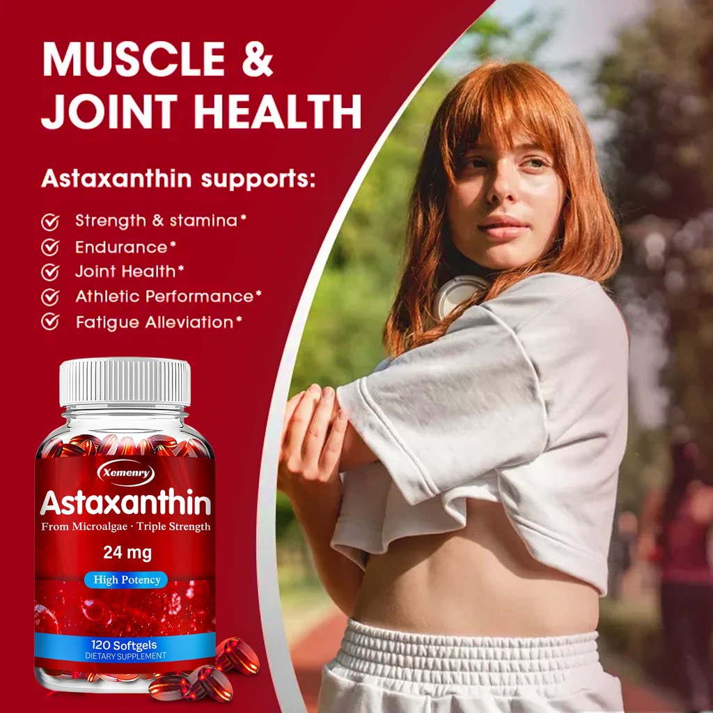 Micro Ingredients Astaxanthin 12 mg, Premium Astaxanthin Antioxidant ...