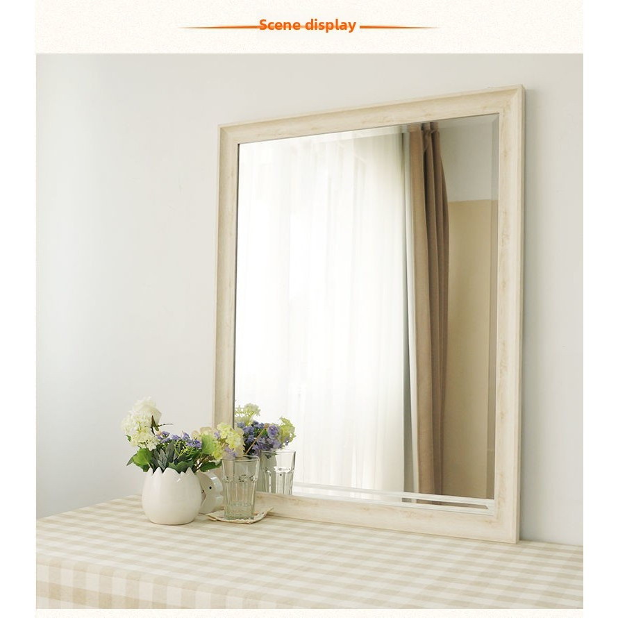 Wall-Mounted Bathroom Mirror, Restroom Mirror, Wall-Sticking Bathroom ...