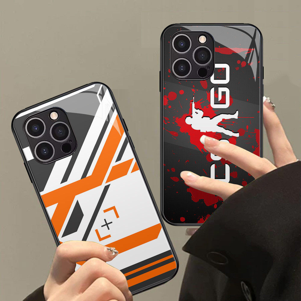 XI5 Counter Strike CS GO Glass Case for iPhone 11 6S 12 6 Mini Pro Max ...