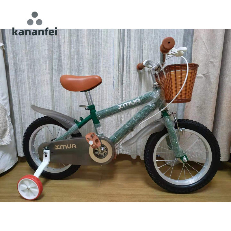 fully assembled kids bicycle Kids with Vintage Bicycle Training Wheels ...