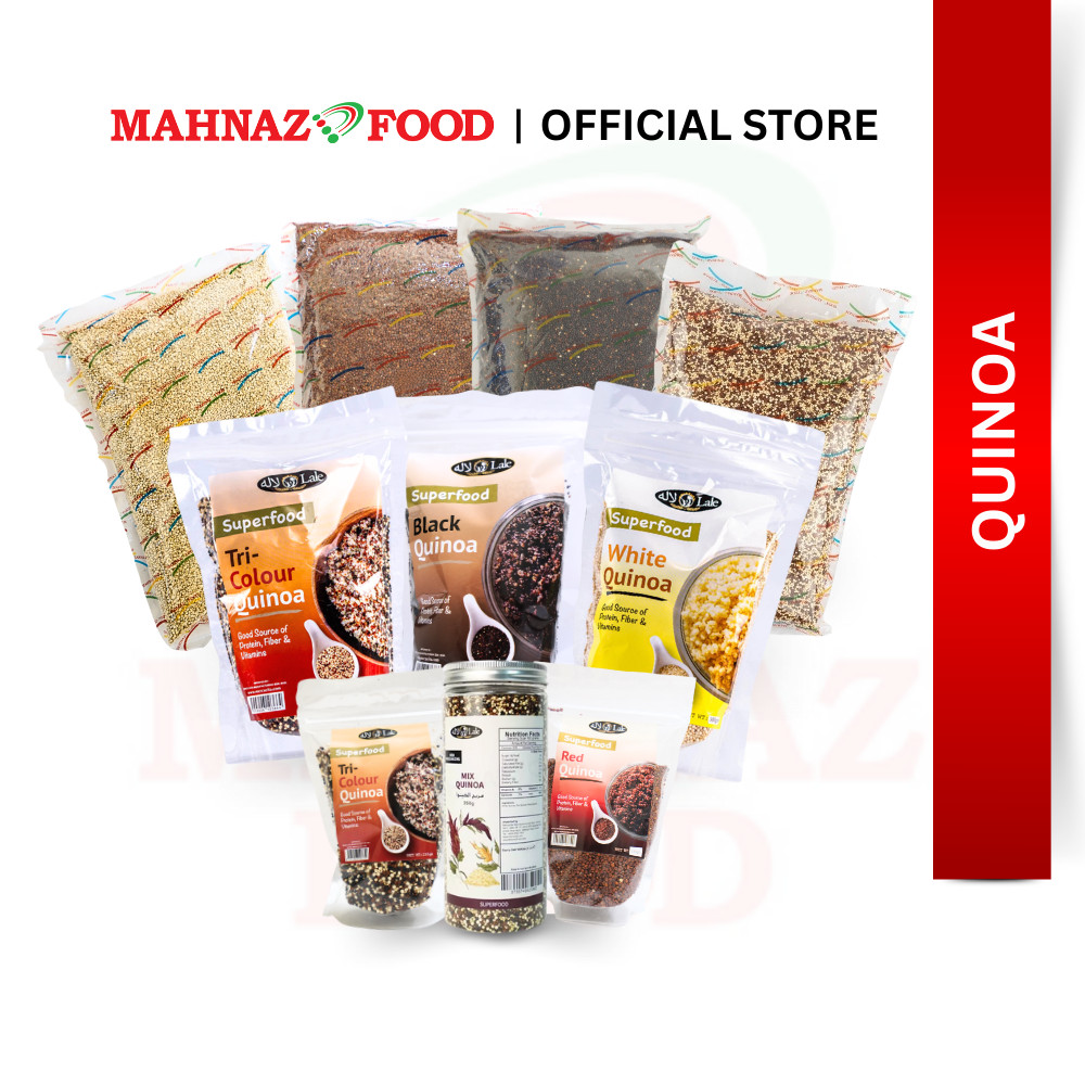 MAHNAZ FOOD - QUINOA HIGH PROTEIN BLACK, RED, WHITE & MIX (300G / 1KG ...