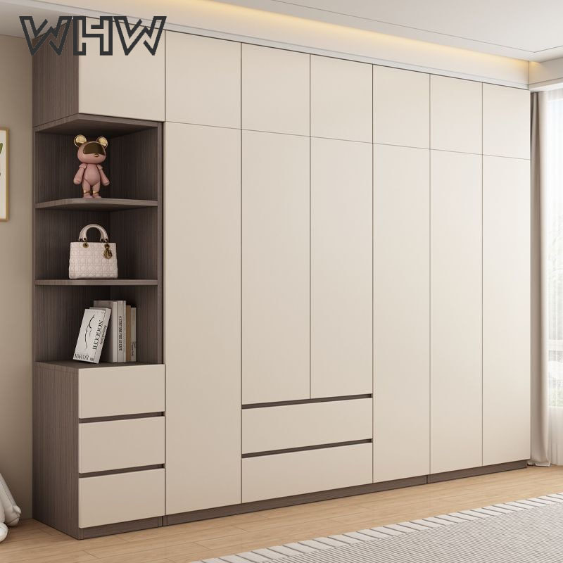 Wardrobe All Solid Wood Bedroom Combination Cabinet Storage Large ...