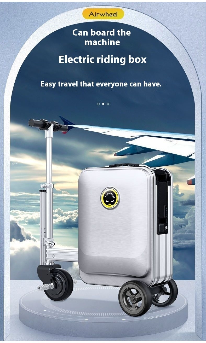 Airwheel Electric Luggage 20 inch luggage Retractable Riding Rod cabin ...