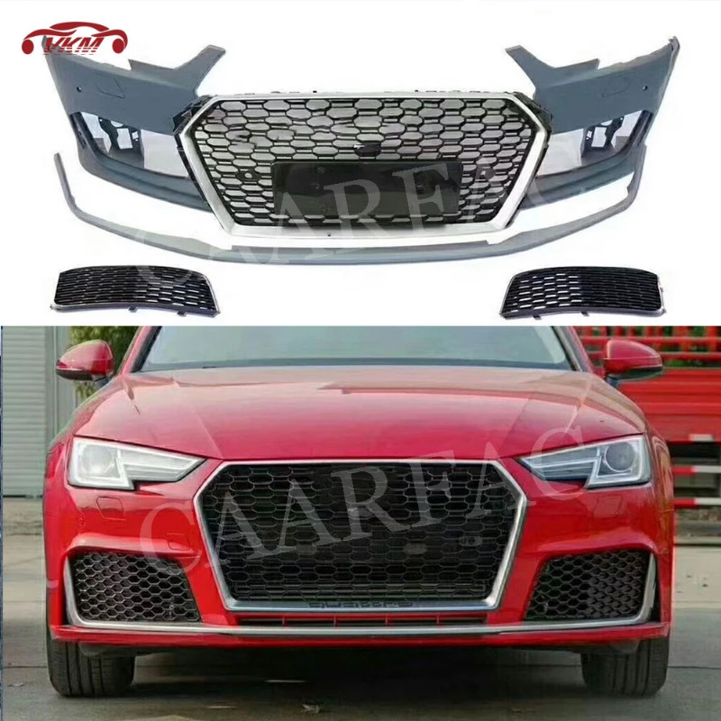 PP body kit auto front bumper Rear diffuser for Audi A4 RS4 2016 2017 ...