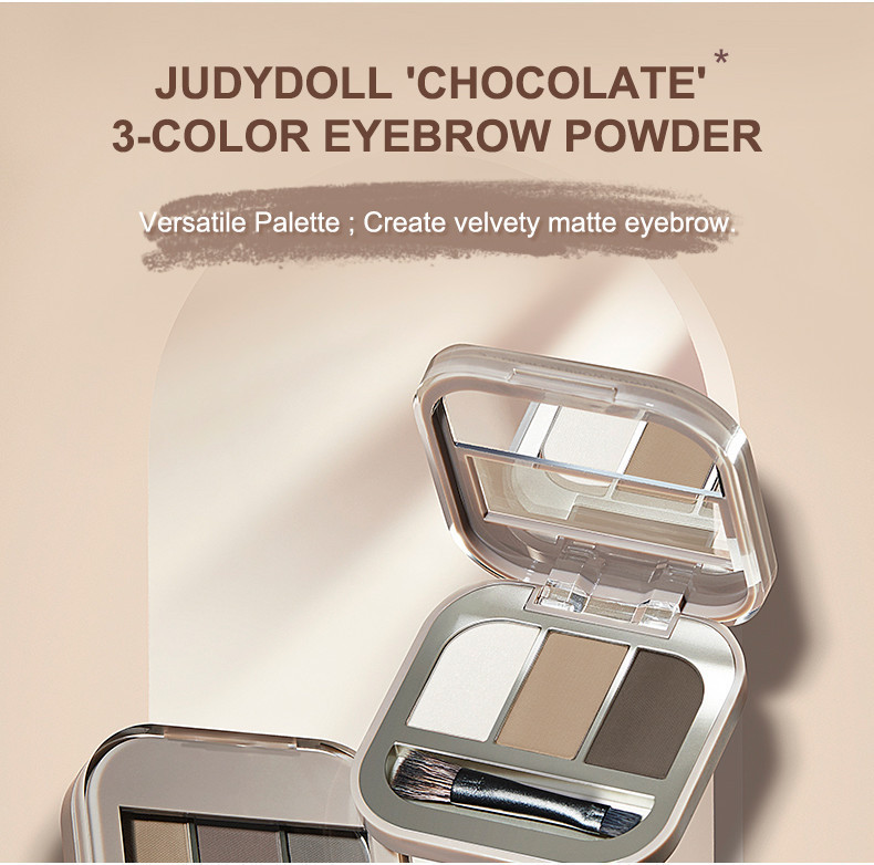 [3-Color in 1] Judydoll 橘朵 3-Color Eyebrow Powder Waterproof 3D Long ...