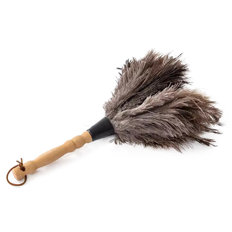 1Pcs Ostrich Feather Duster Brush Handle Anti-static Feathers Dust ...