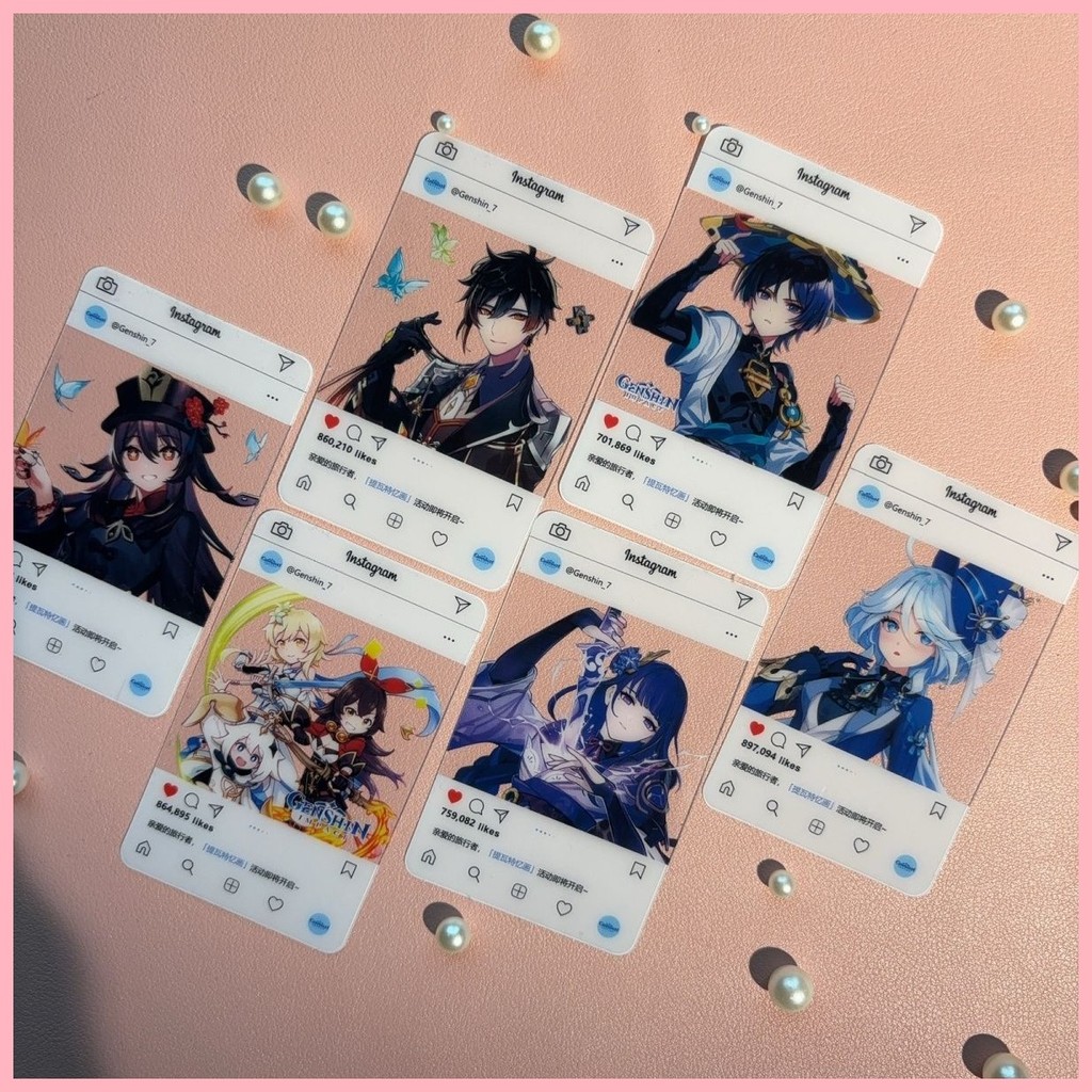 [GUYN] Through Card Genshin Impact Furina Genshin PVC Through Card ...