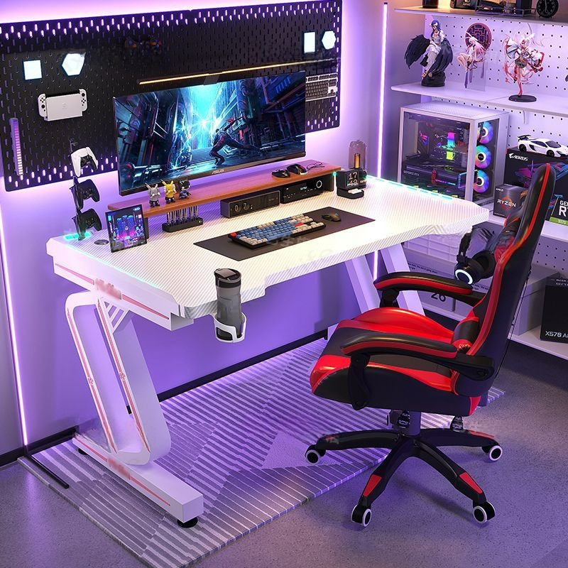 Desktop Computer Desk Computer Desk Carbon Fiber Desk And Chair Home ...