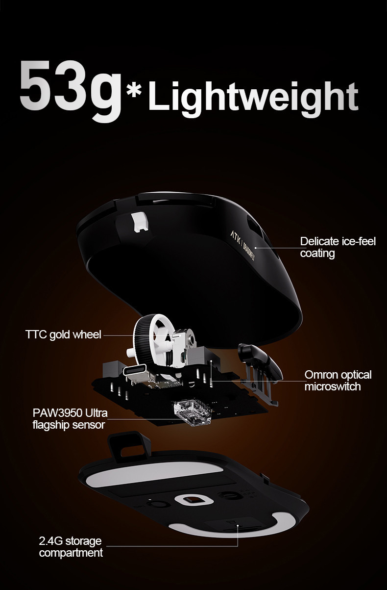 ATK Dragonfly A9 Plus/Ultra Wireless E-sports Gaming Mouse Ultra ...