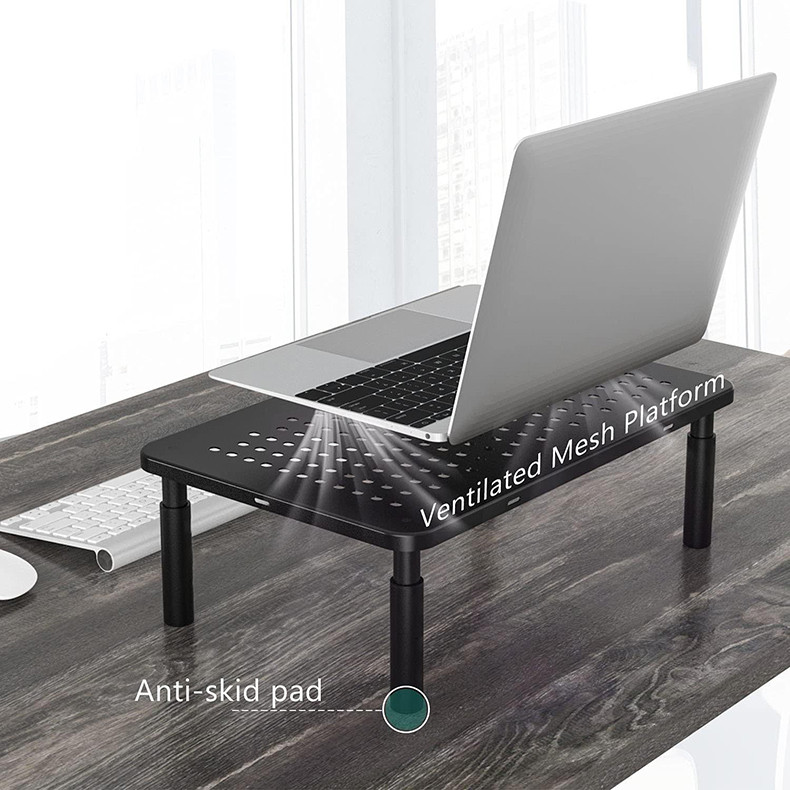 Computer Stand Adjustable Laptop Desktop Base Elevator Monitor riser ...