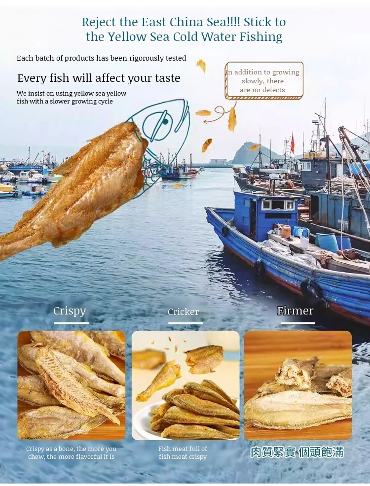 💕Local Sale💕Crispy Deep-Sea Yellow Croaker Edible dried fish crisps ...