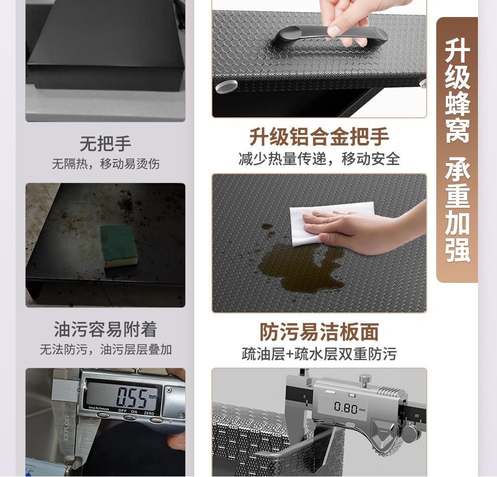 [in stock] Kitchen Gas Stove Cover Plate Overcover Gas Stove Baffle ...
