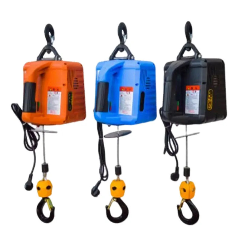 500KG Load Portable Electric Winch Traction Hoist Manual/Remote Control ...