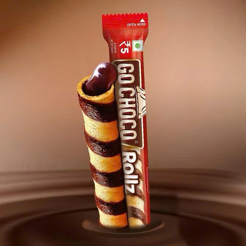 Go Choco Rollz Chocolate Cream Sponge Cake Box 280g (20 Bars x 14g ...