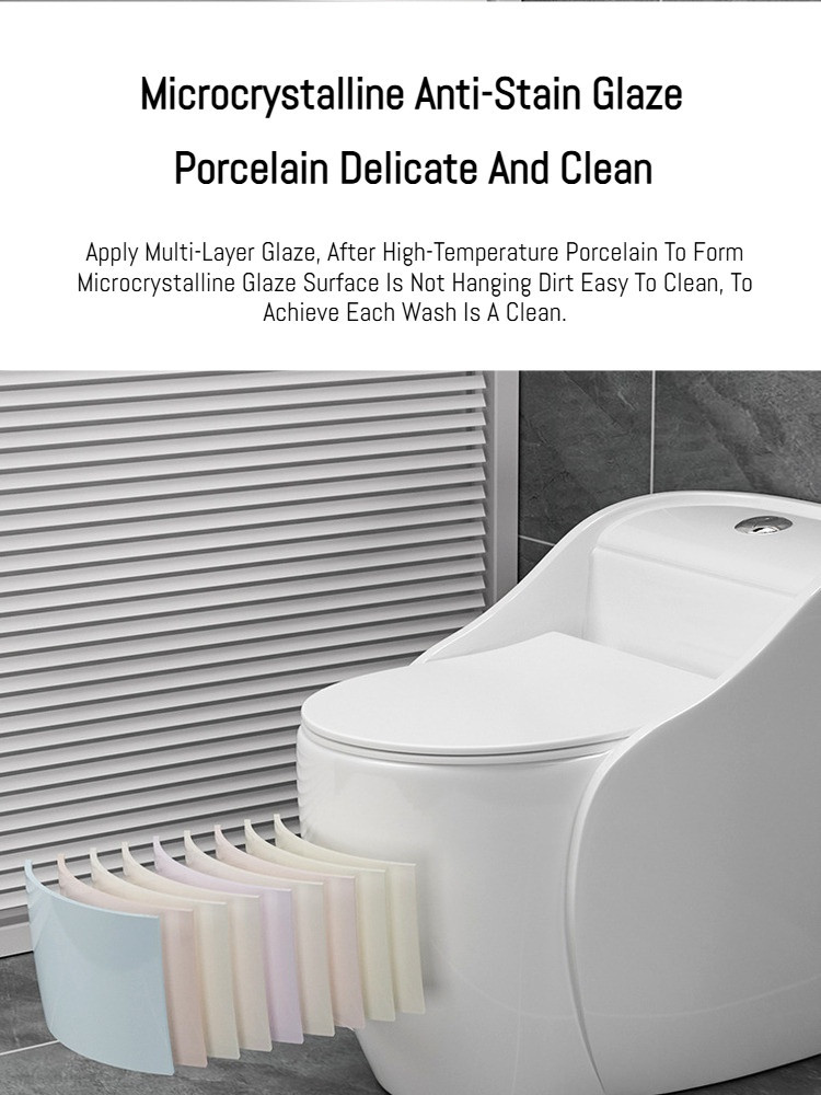 Super Vortex Siphon Flushing Toilet Bowl Water Conservation Toilet Anti ...