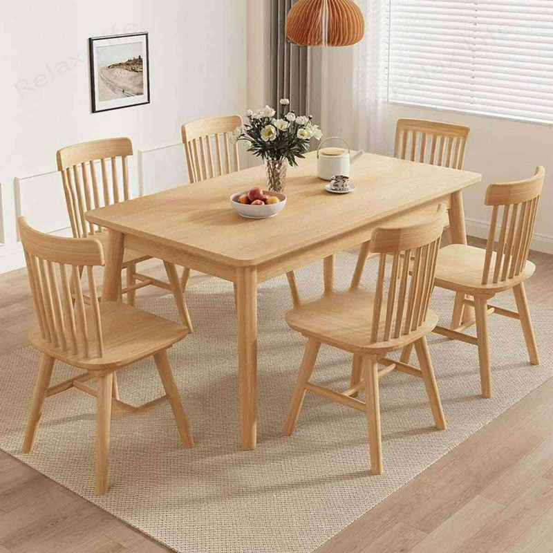 Solid Wood Dining Table Modern And Simple Dining Table Household Dining ...