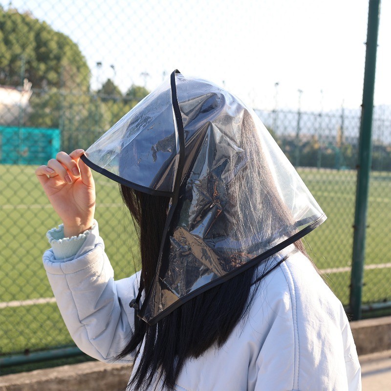 Rain Bonnet with Visor - Foldable Outdoor Rain Cover - Rain Scarf For ...