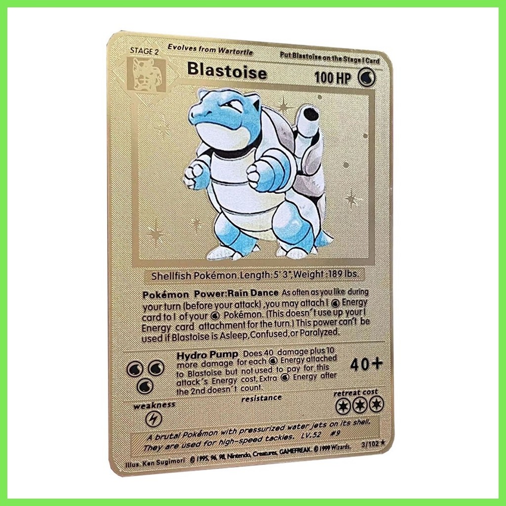 New Card Pocket Monsters Pikachu Charmander Bulbasaur Squirtle Psyduck ...