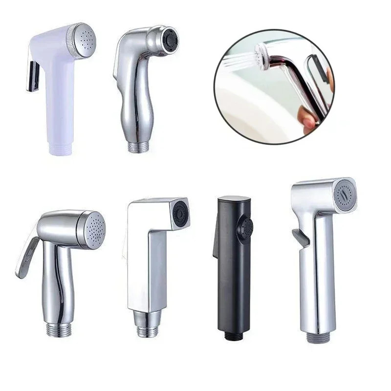 Toilet Flusher Pressurized Hand-held Nozzle Water Gun Female Washer Non ...