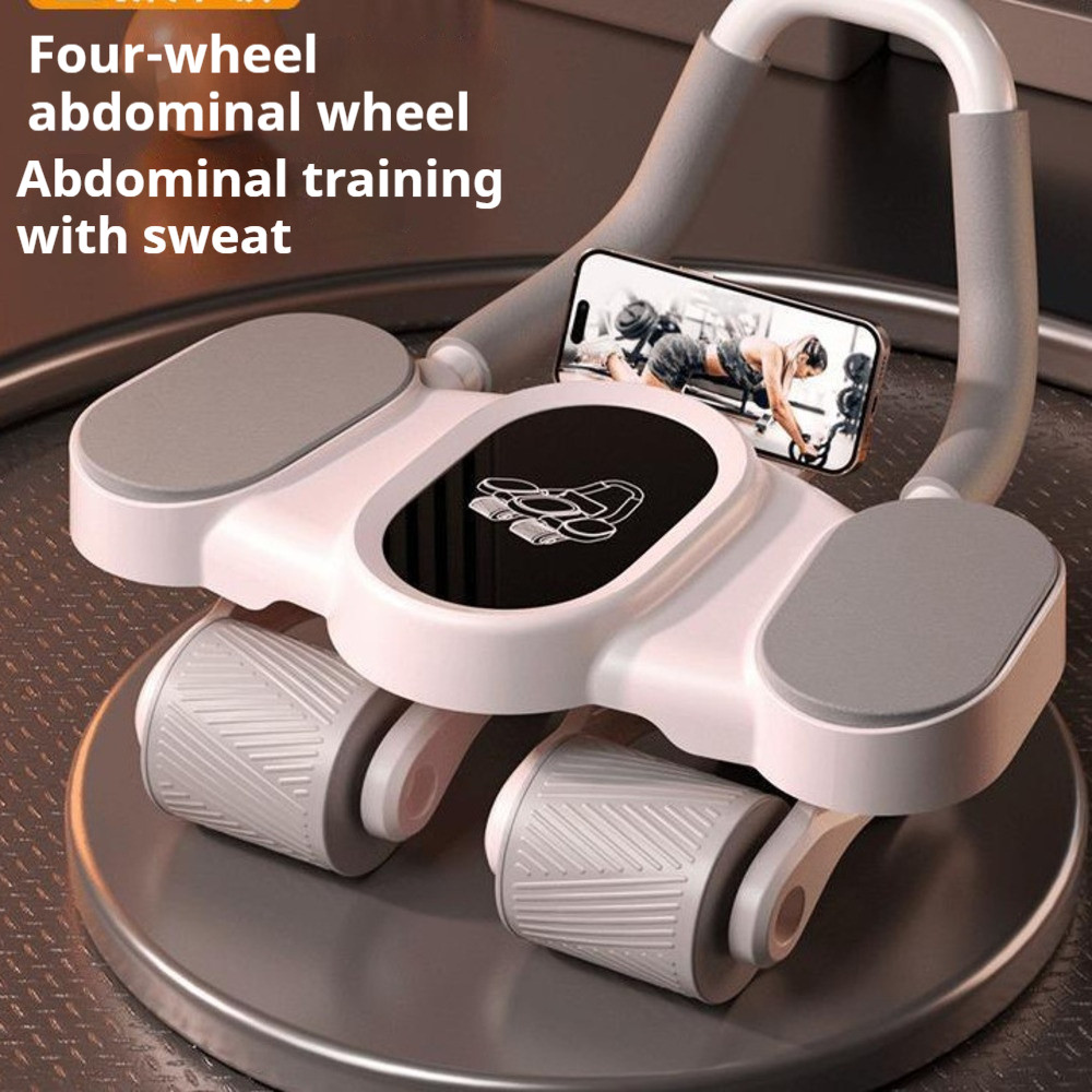 Weight Bearing Abdominal Wheel Automatic Rebound Men's And Women's Roll ...