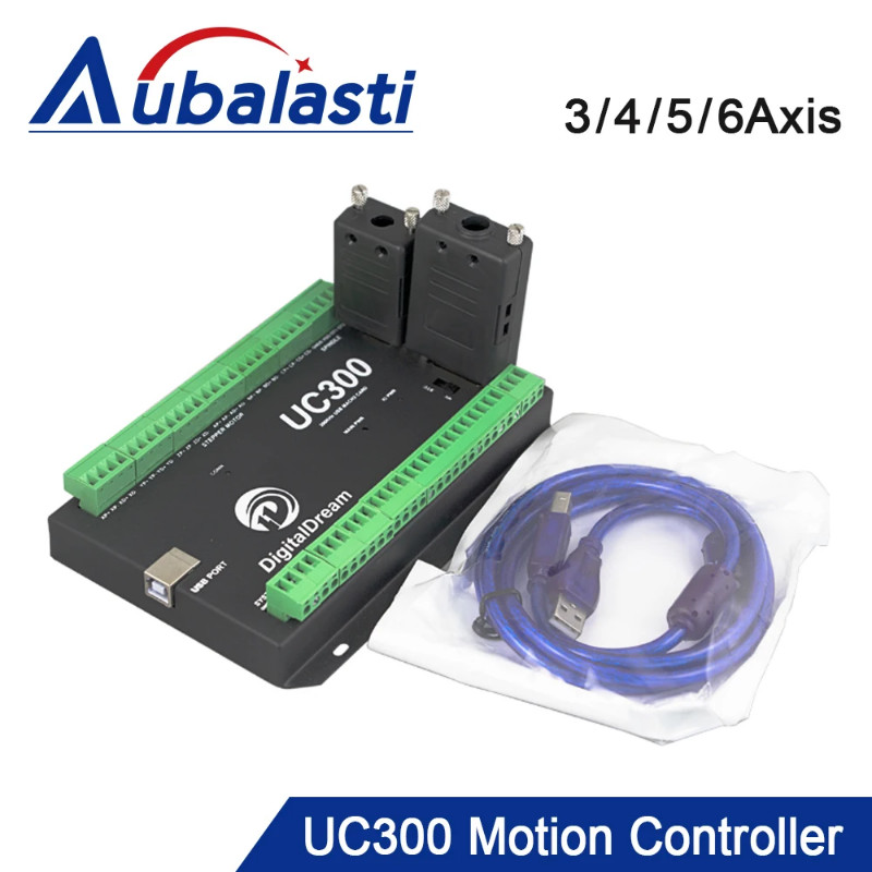 Aubalasti UC300 USB Mach3 CNC Motion Controller NVUM Upgrade 3/4/5/6 Axis Motion Control Card ...