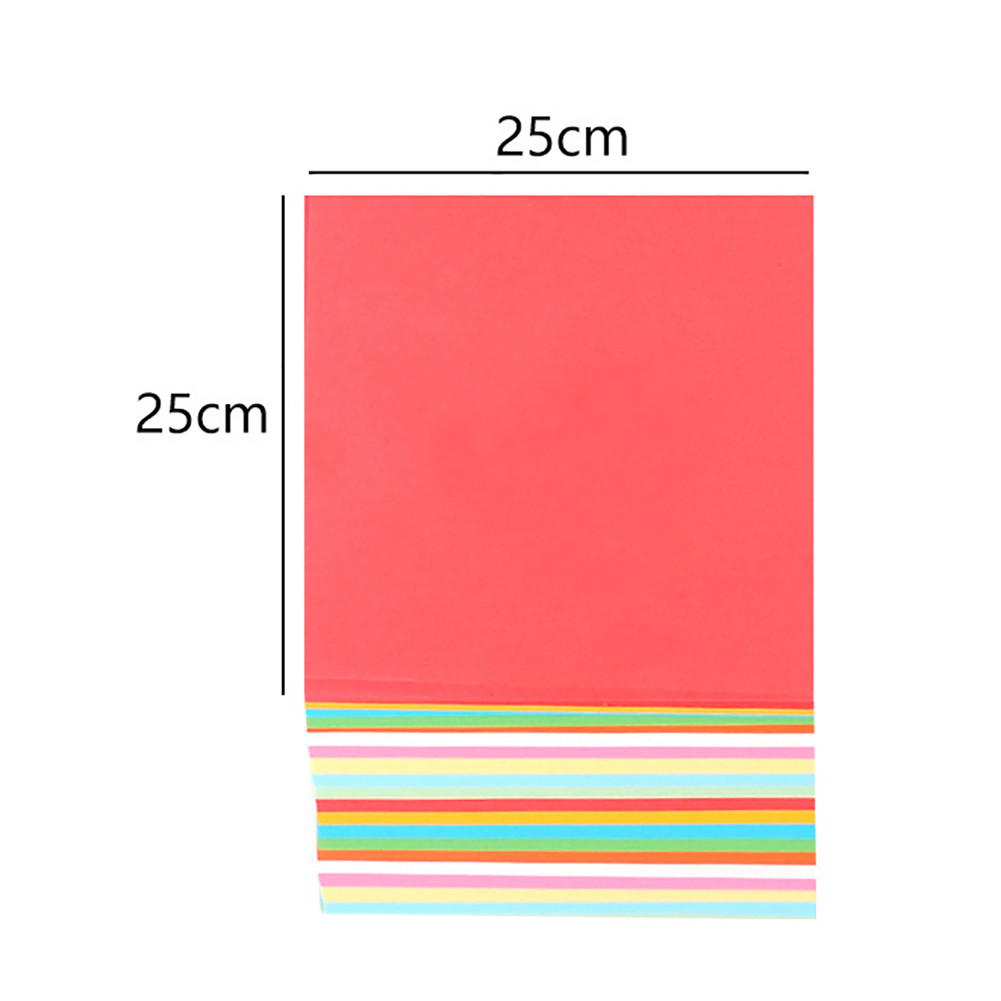100Pcs Square Origami Paper Double Sided Coloured DIY Folded Papercraft ...