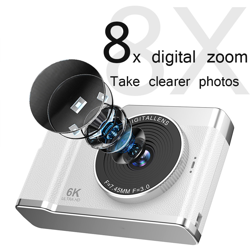 Digital camera Full 4K 64MP 8X HD Video Image Stabilizer Dual Camera 2. ...